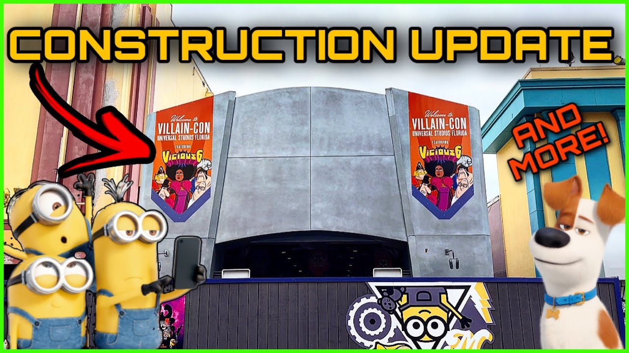 Villain Con Minion Blast + Minion Cafe Construction Update - Universal Studios Florida - YouTube