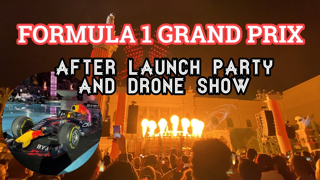 FORMULA 1 LAS VEGAS LAUNCH PARTY AND DRONE SHOW 2022 - YouTube