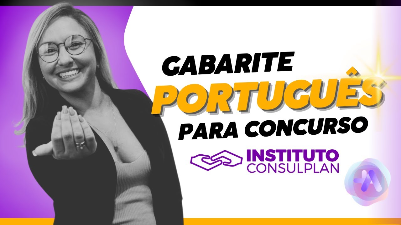 Gabarite Português para Concurso do Instituto Consulplan - YouTube