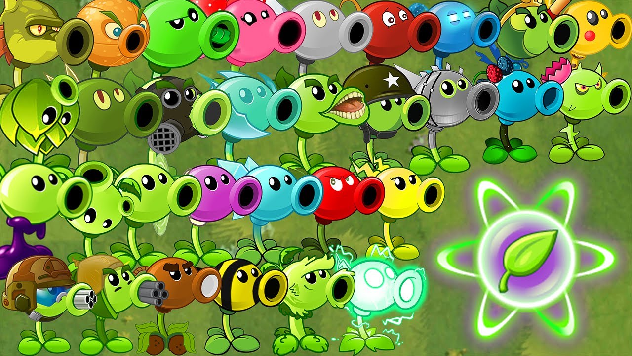 All Peashooters Plant Power-Up in Plants vs Zombies 2 Final Bosses ...