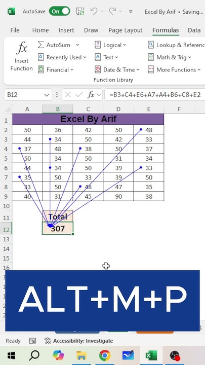 How to Find Formula Map in Excel with ALT + M + P! #excelbyarif - YouTube