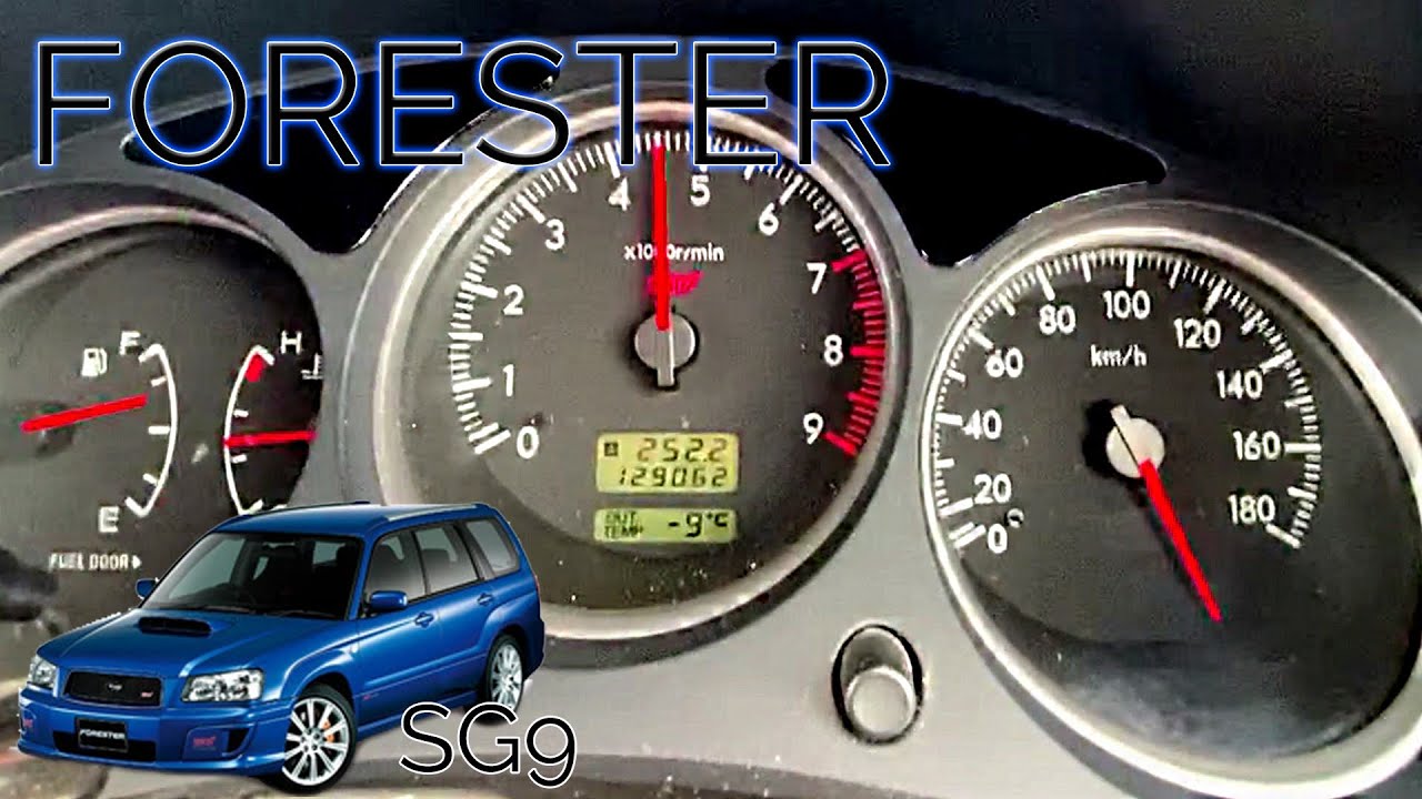 SUBARU (SG9) Forester STi acceleration test,cruise engine RPM,up to max ...