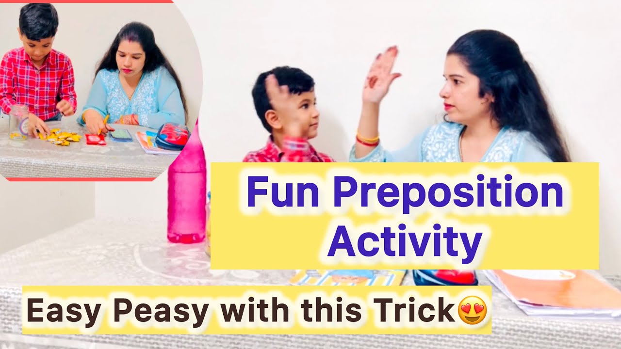 Easy & Fun Preposition Activity for kids ।Learn with Hands on Practice ...