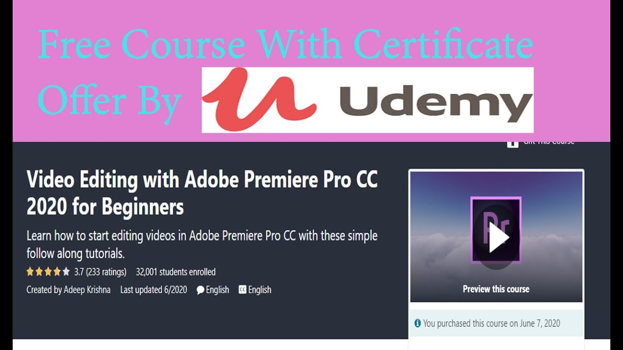 free online video editor course | video editing course | Online Video ...