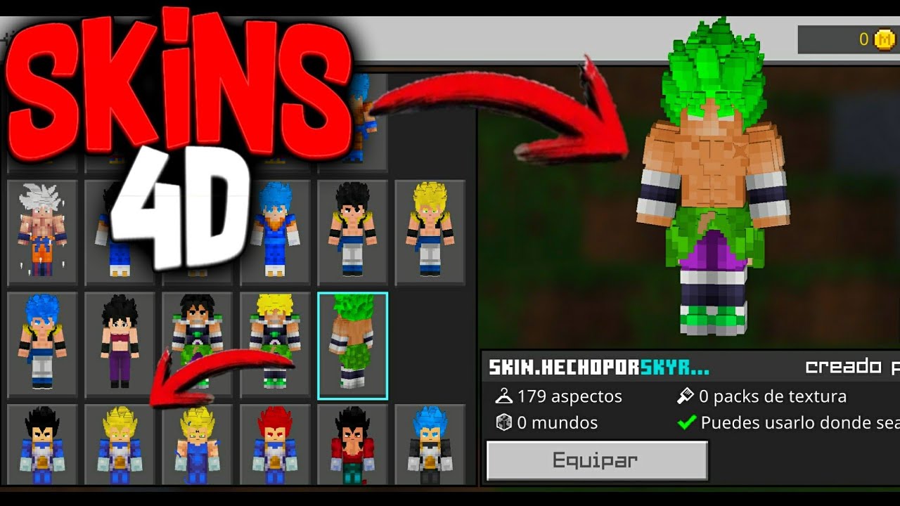 EL MEJOR PACK DE SKINS 4D PARA MINECRAFT PE 1.19 - SKIN PACK 4D FOR ...