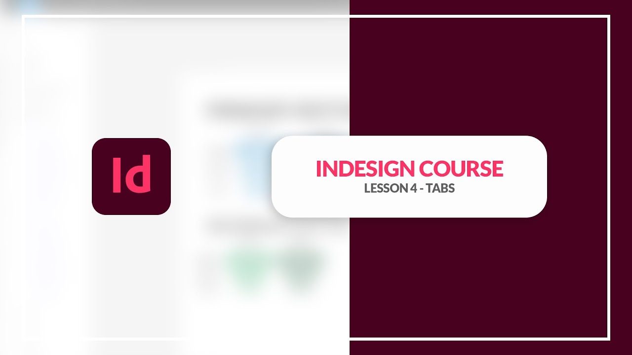 Indesign lesson 4: Tabs - YouTube