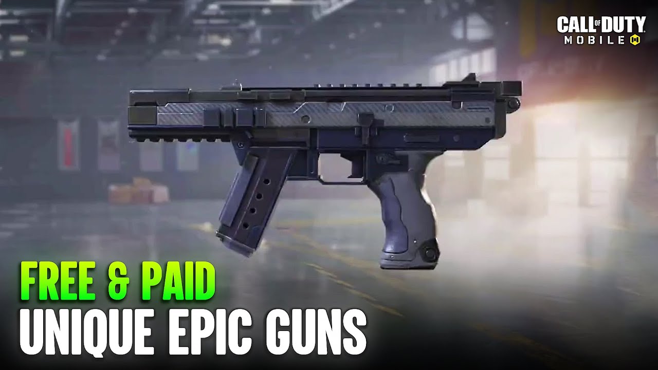 Season 1 All Free & Paid Epic Guns in CODM - S10 Free Unique Skins COD ...
