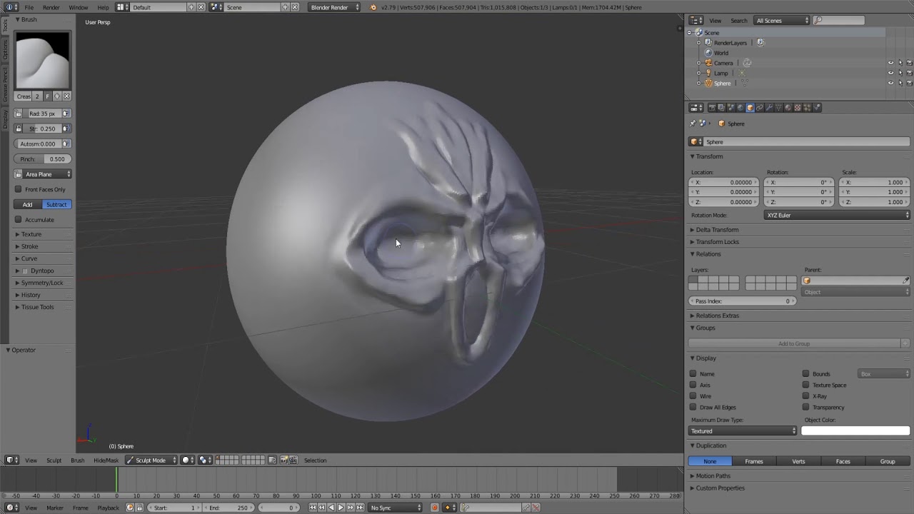 Ghost-Face Speed sculpt - YouTube