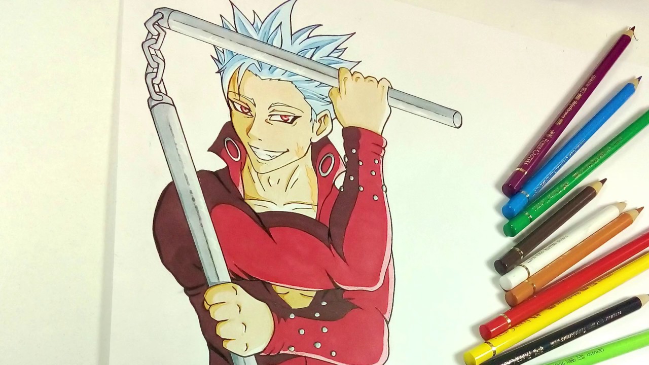 Ban drawing from the seven deadly sins I RubioArt - YouTube