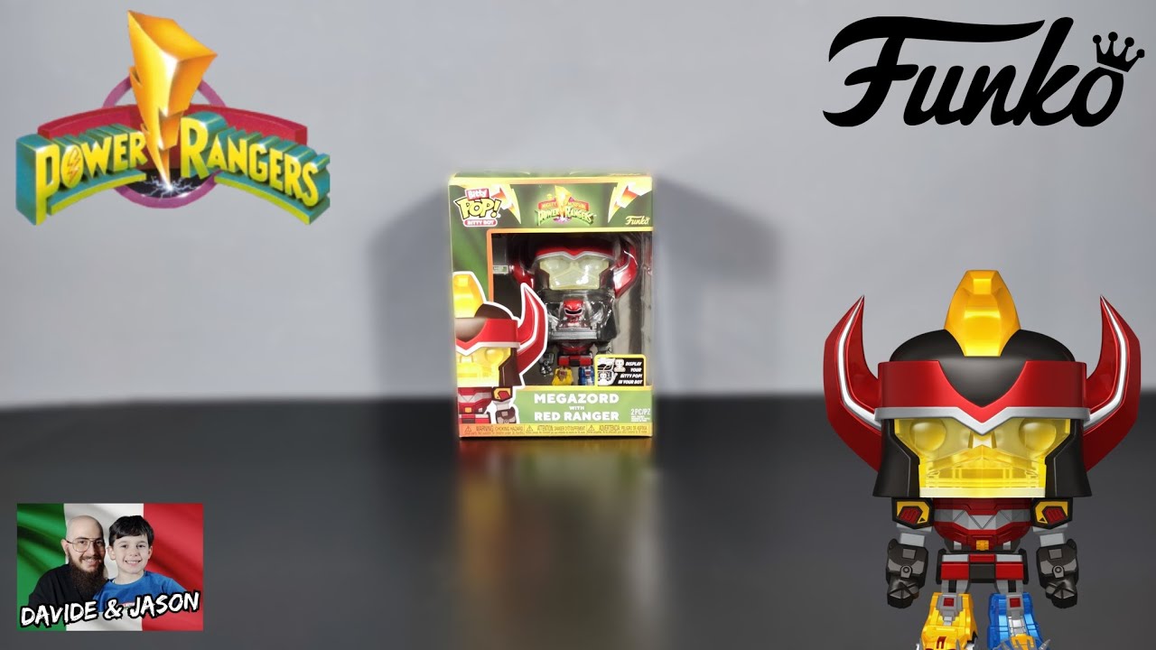 Power Ragers Bitty Pop | Megazord & Red Ranger Bitty Bot - Funko Review ...