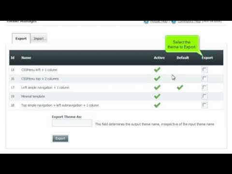 Tutorial: How to export a theme in CMS Made Simple | LayerOnline Web Hosting - YouTube