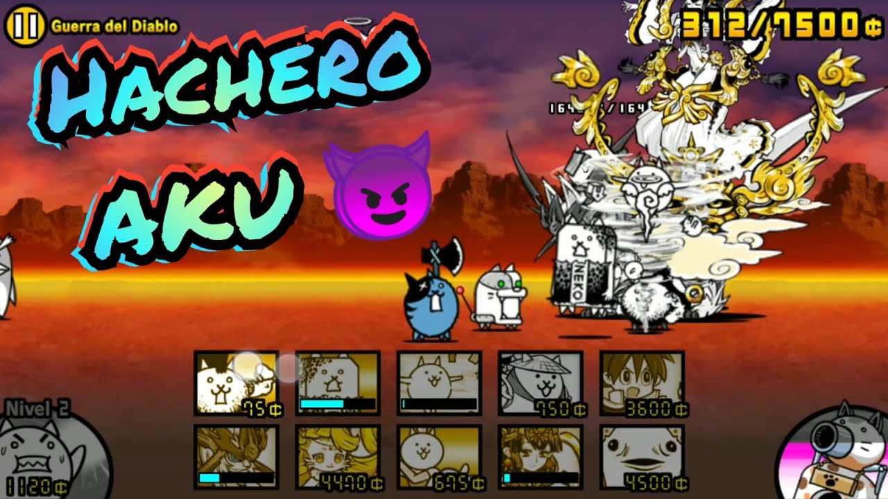 ME ENCONTRÉ AL HACHERO AKU | THE BATTLE CATS - YouTube