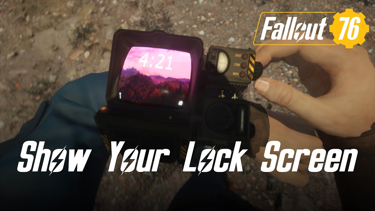 Someone posted about showing your lock screen #Fallout76 #Fallout # ...