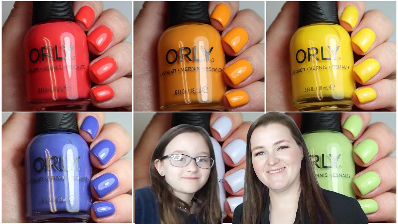 Orly Cloudscape Collection | Summer 2024 | Live Swatch Review - YouTube