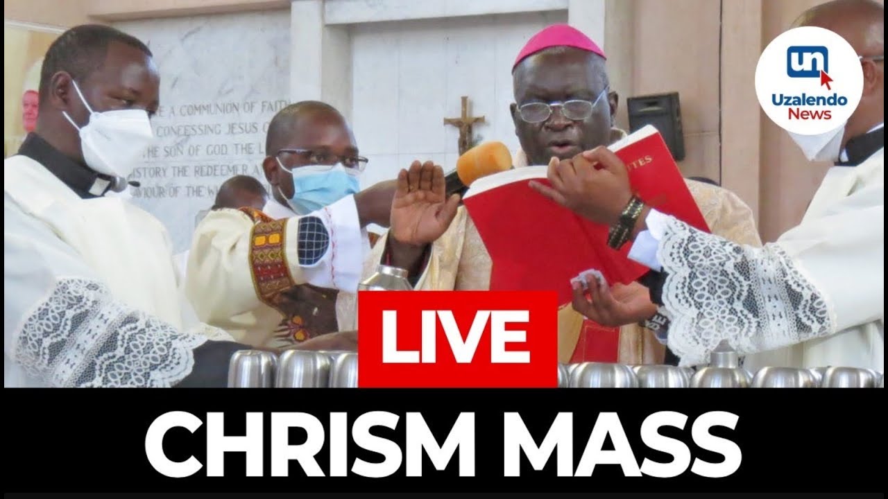 Bishop Anyolo Presides over Chrism Mass -- Holy Family Basilica - YouTube