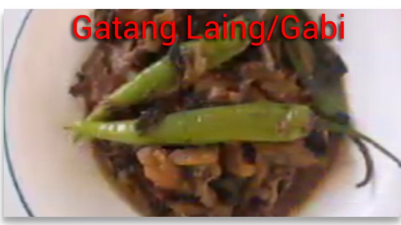 Ginataang Laing/Gabi - YouTube