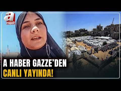 A Haber Gazze'den canlı yayında! Gazze'de son durum ne? | A Haber