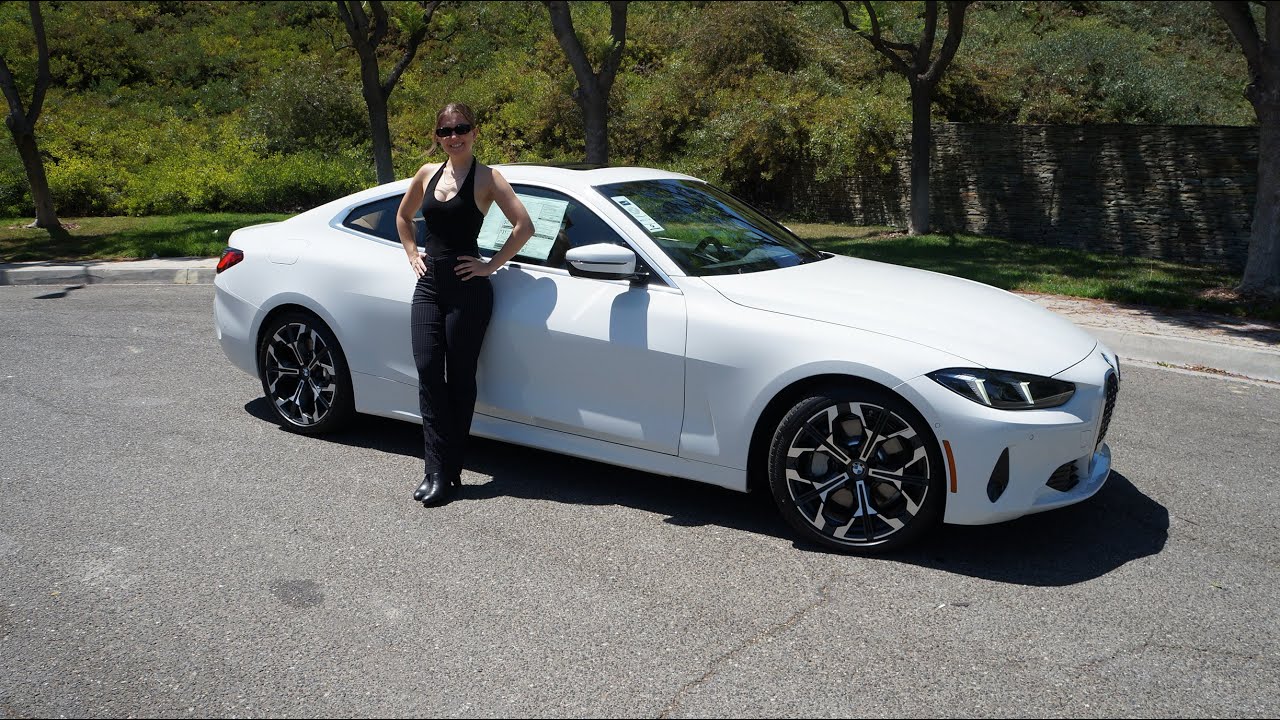 2025 BMW 430i Coupe Review in Alpine White / 19" Wheels / Cognac ...