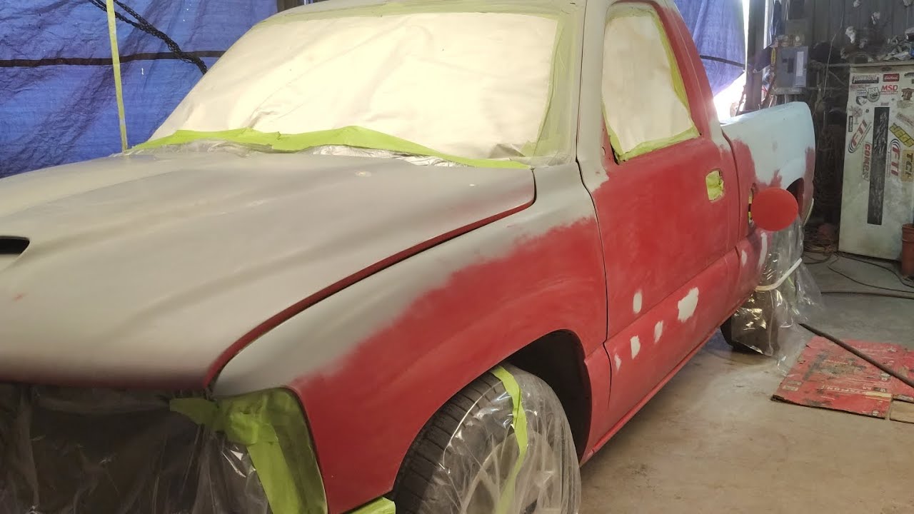 Painting a Round body Chevy - YouTube