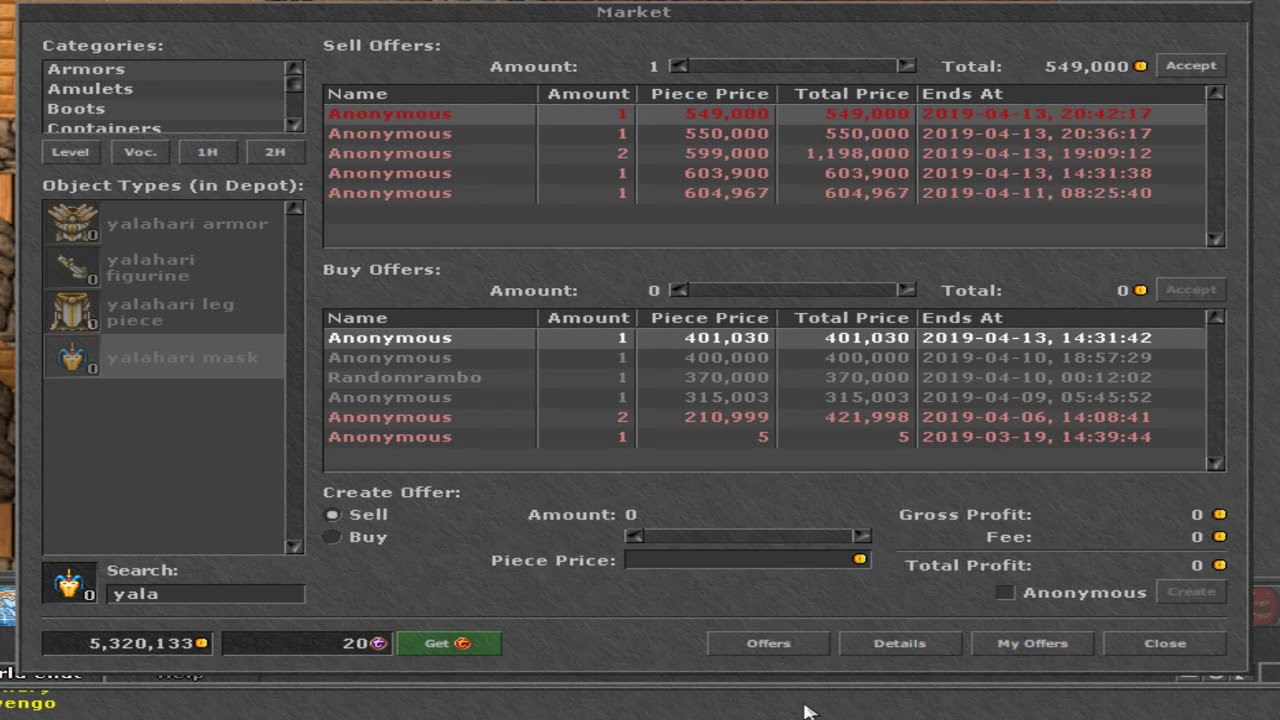 TIBIA El mejor Set para magos ED/MS - YouTube