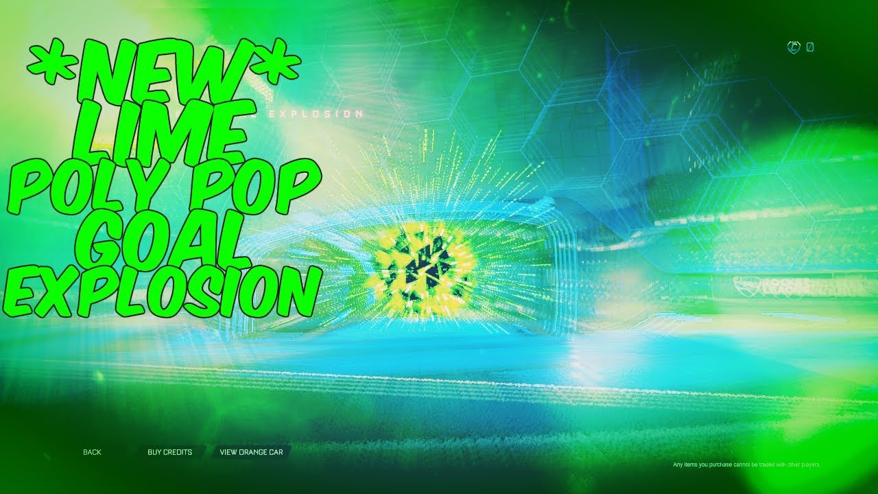 *NEW* LIME POLY POP GOAL EXPLOSION IN THE ITEM SHOP! (Rocket League ...