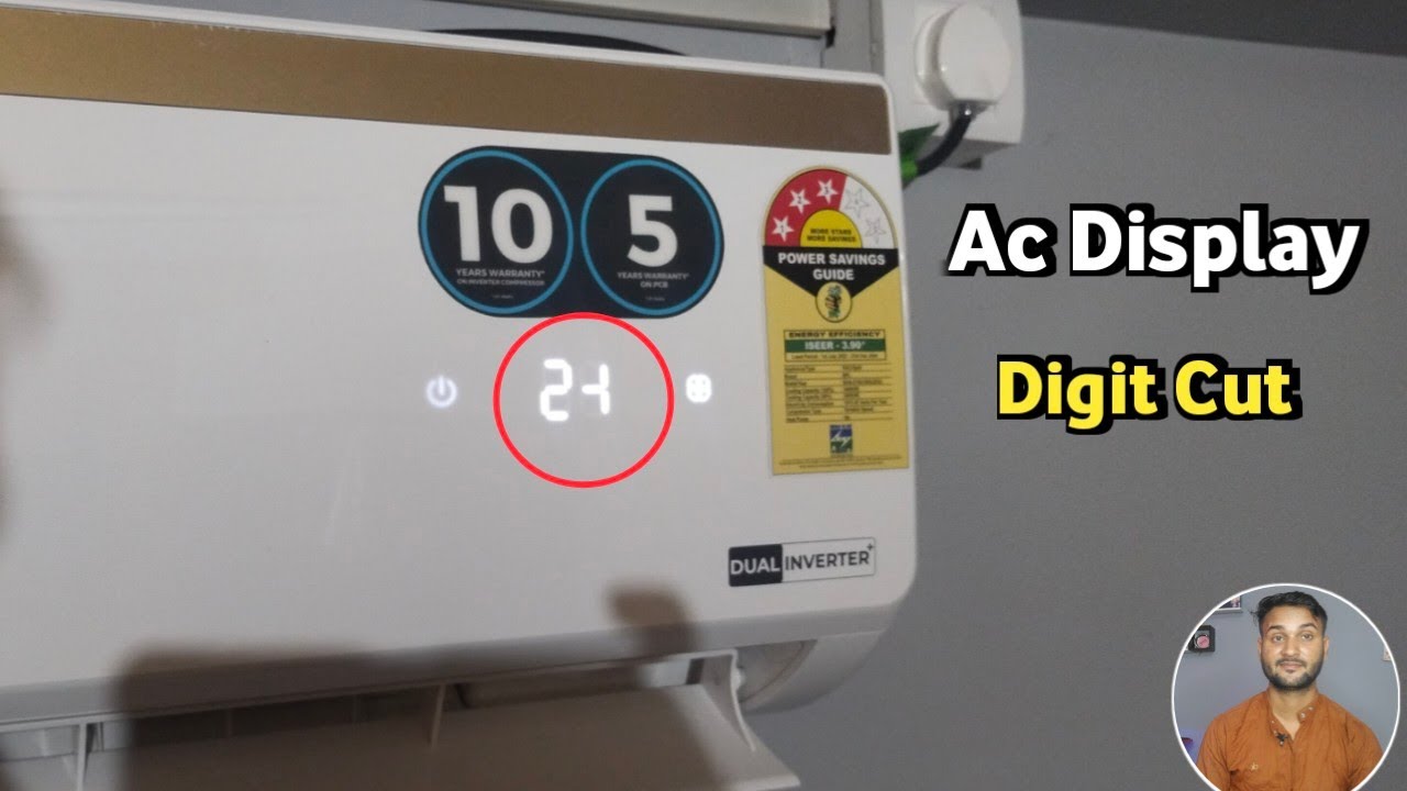 Split ac display not working - YouTube