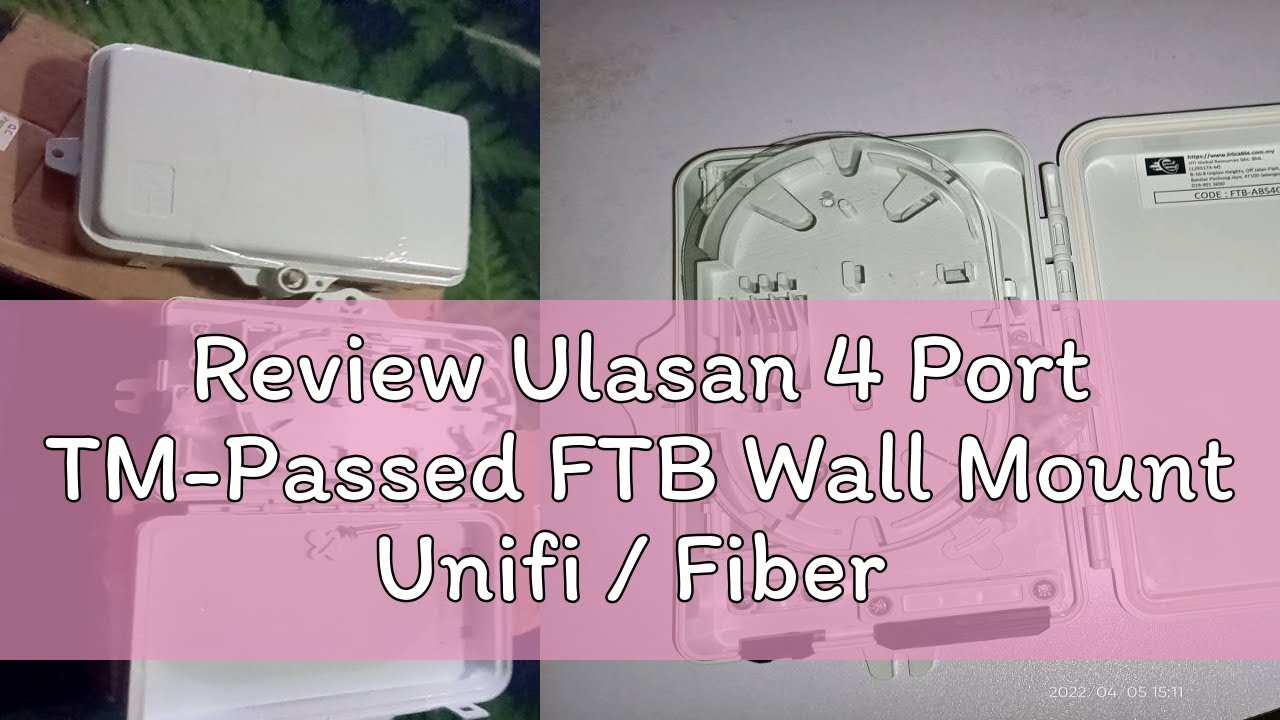 Review Ulasan 4 Port TM-Passed FTB Wall Mount Unifi / Fiber Termination ...