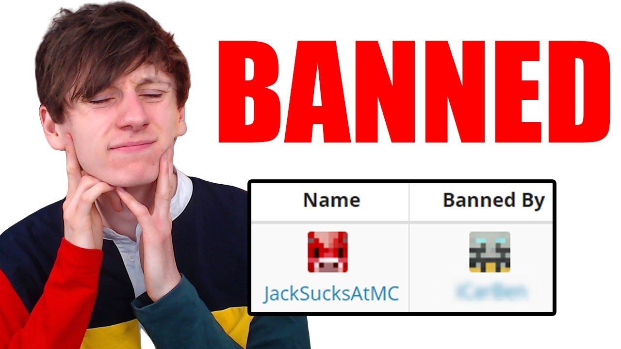 I've been banned on my own Minecraft server & can't get unbanned - YouTube