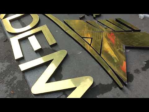 GOLD ALTIN AYNA KABARTMA HARF karpleks lampleks kolay harf tabela 2 ve 4cm kalınlık