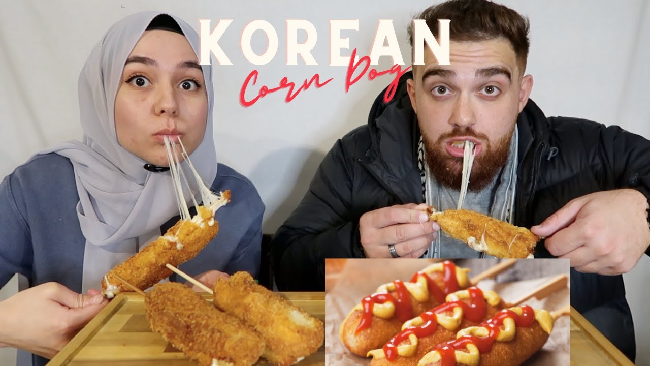 KOREAN MOZZARELLA CORN DOG MUKBANG ASMR | SUPER CRUNCHY, CHEESY, HOTDOG ...