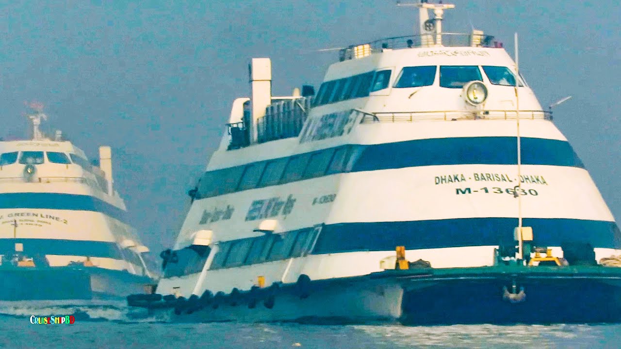 ঢাকা থেকে ইলিশা ভোলার উদ্দেশে প্রথম যাত্রা করছে | MV GREEN LINE-2 DHAKA ...