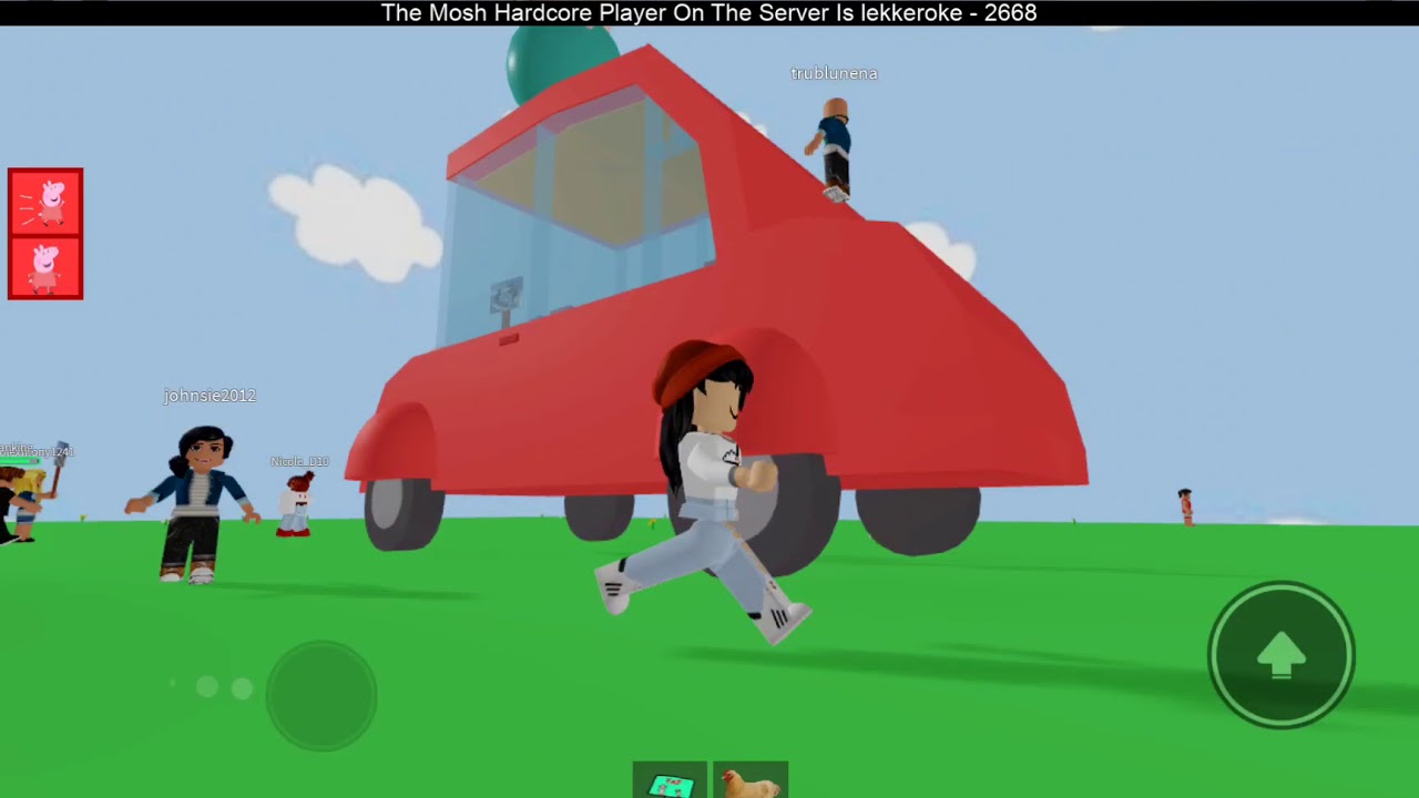 Playing with the roblox peppa pig family - YouTube