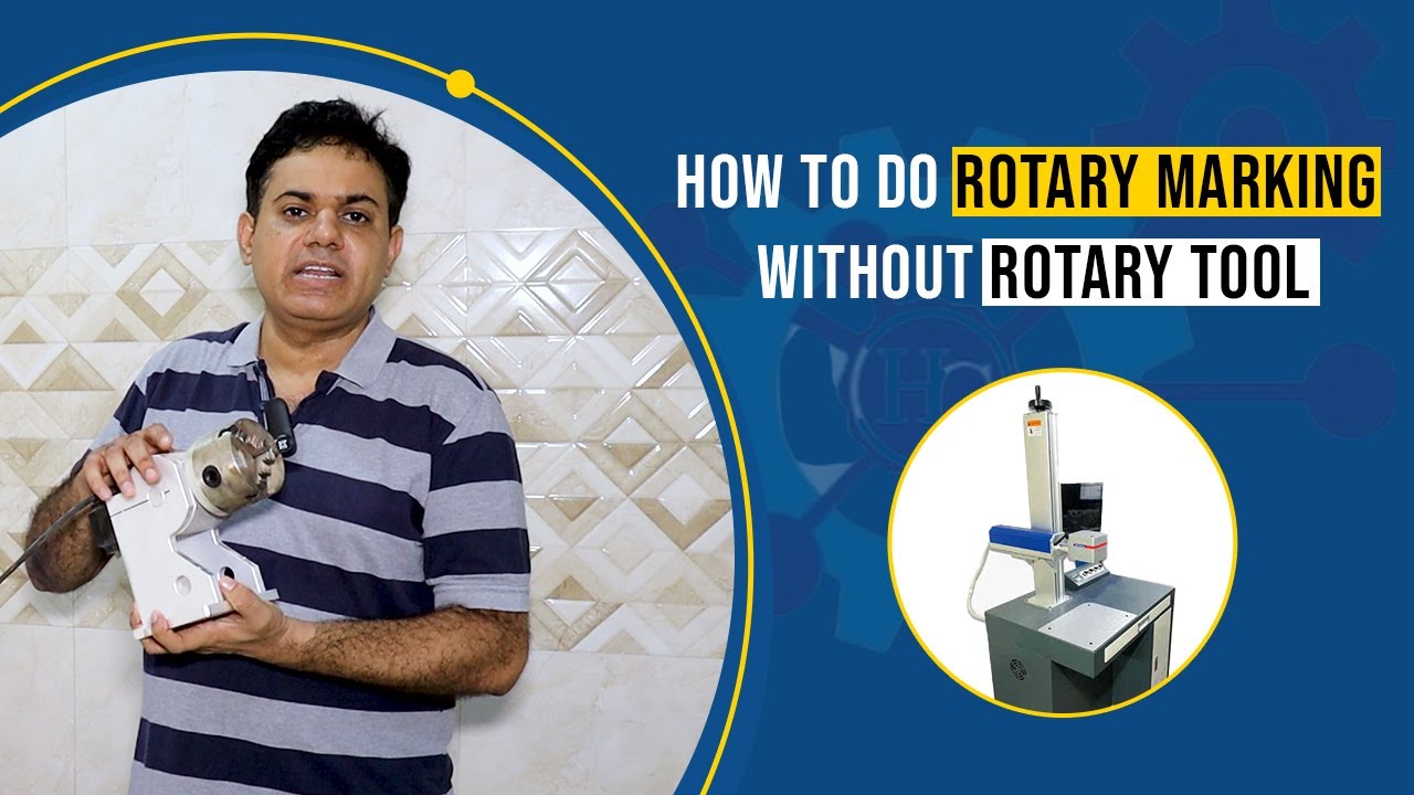 Round object marking without rotary tool. - YouTube