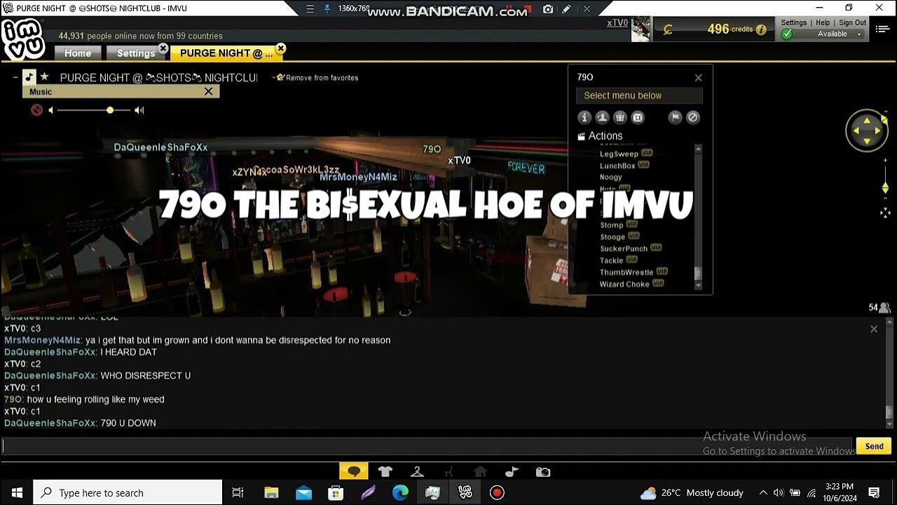 79O has left the chat: IMVU Purge Stomp 2024. - YouTube