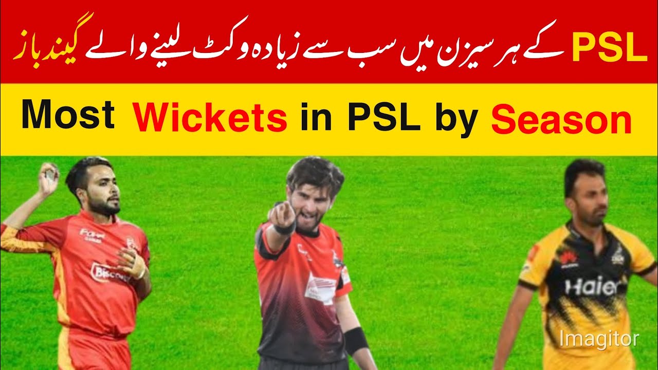 Top Bowlers with Most Wickets in PSL By Season | Top Wicket Taker ...