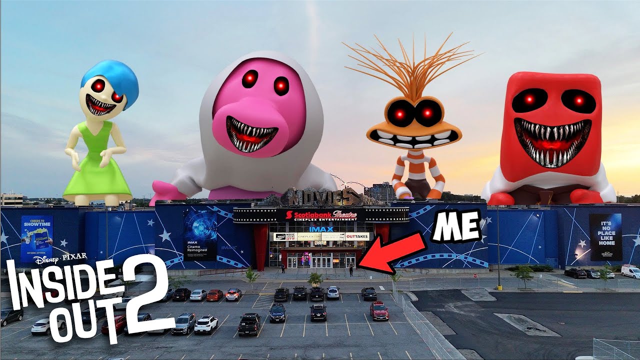 Drone Catches EVERY CURSED GIANT EMOTION FROM INSIDE OUT 2 AT THE ...