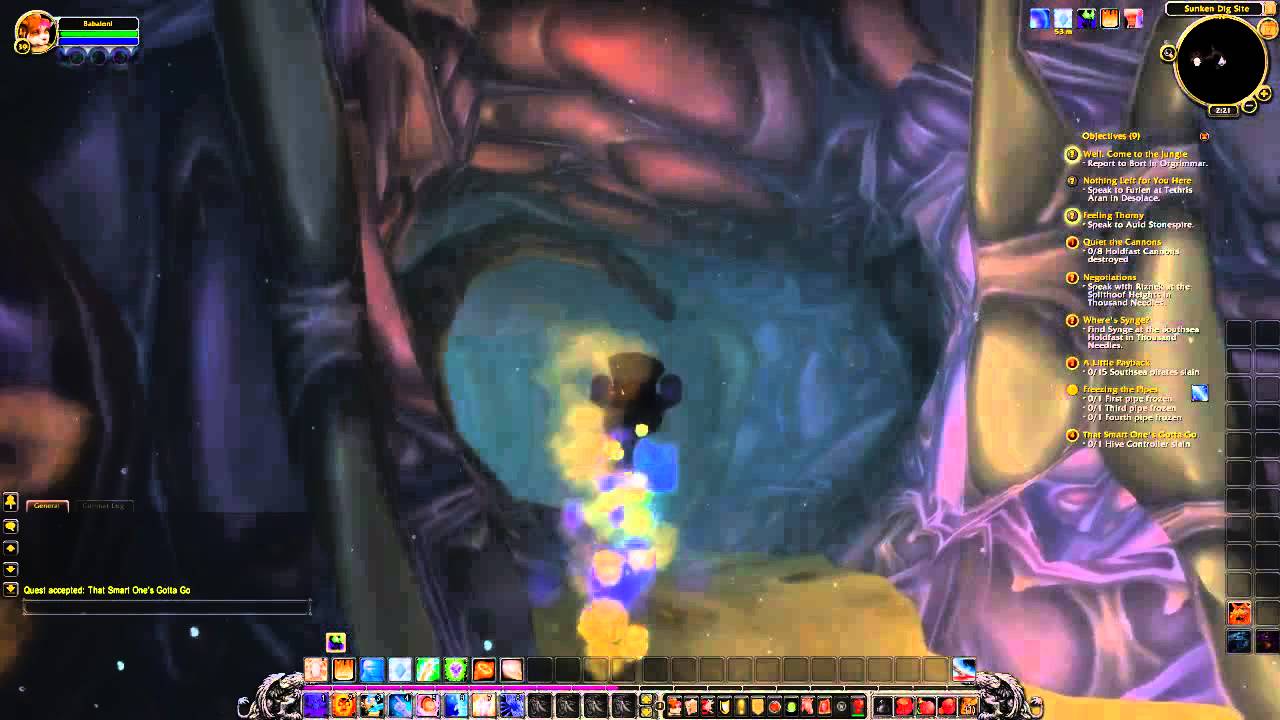 World of Warcraft Freezing The Pipes Quest HD - YouTube