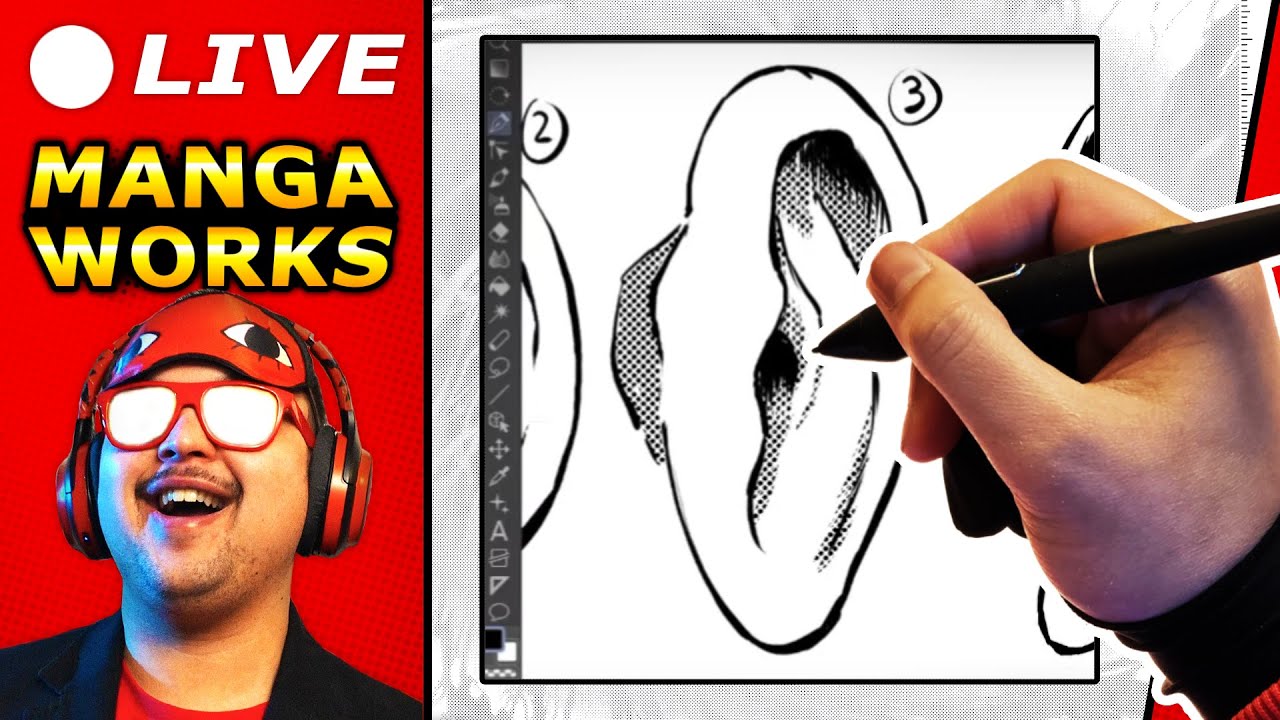 🔴DRAWING and Practicing MANGA SKILLS - Ears | #manga #mangaka #drawing ...