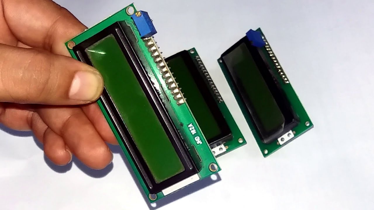 ALPHANUMERIC DOT MATRIX LCD LM16200 [16 x 2, 1/16 MUX] - YouTube - YouTube