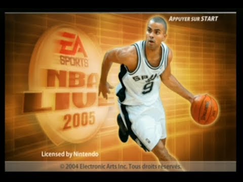 [Gamecube] Introduction du jeu "NBA Live 2005" de EA Sports (2004 ...