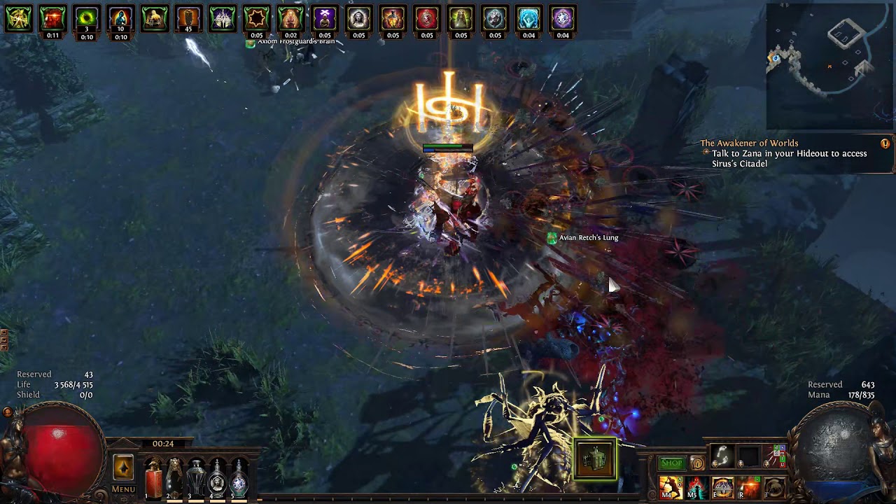3.9 PoE Glad Shattering Steel vs T14 map (Not the final version ...