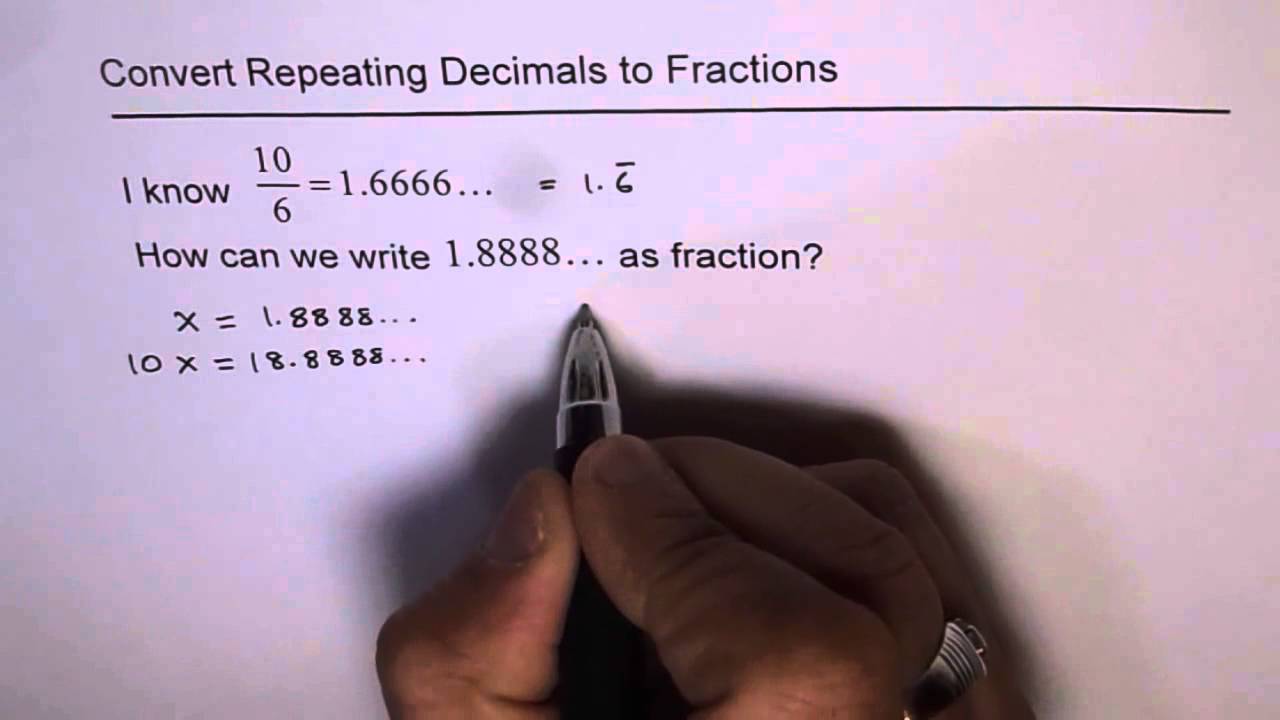 Converert Recurring Decimals To Fractions YouTube converert-recurring-decimals-to-fractions-youtube