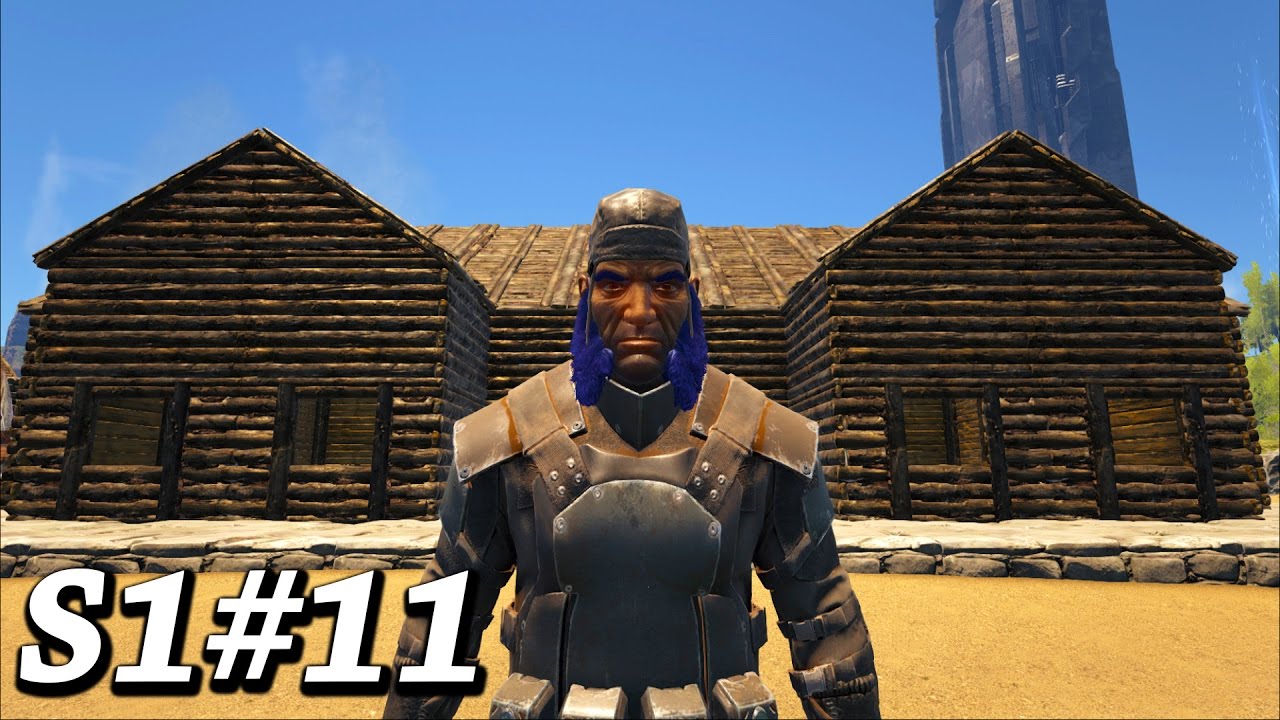 ARK LOG CABIN BASE BUILDING!! Ark Survival Evolved The Center Map ...