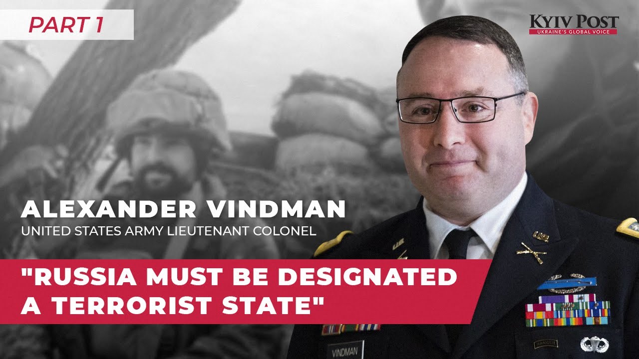 PART ONE: Retired US Lieutenant Colonel Alexander Vindman Talks to Kyiv ...