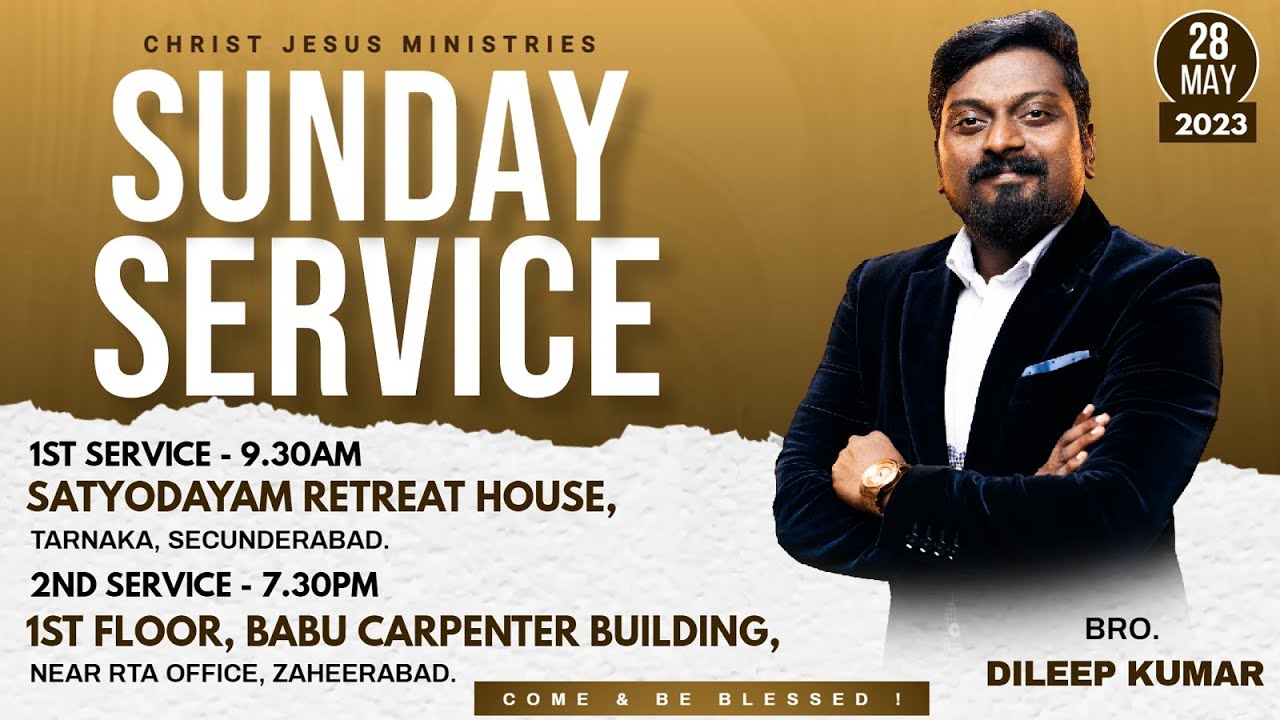 CJM SUNDAY SERVICE | 18-06-2023 | LIVE - YouTube