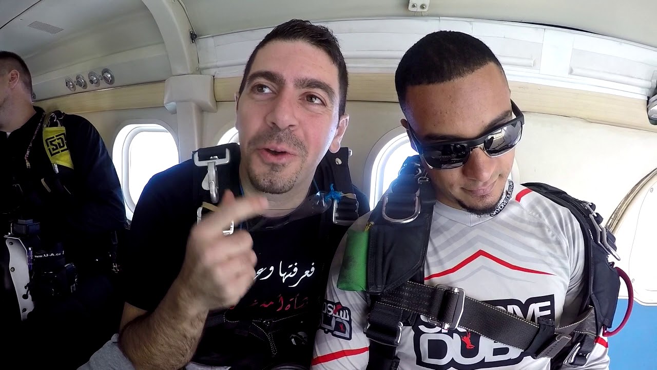 Samer Fakhoury #SkyDiveDubai Feb 2018 - YouTube