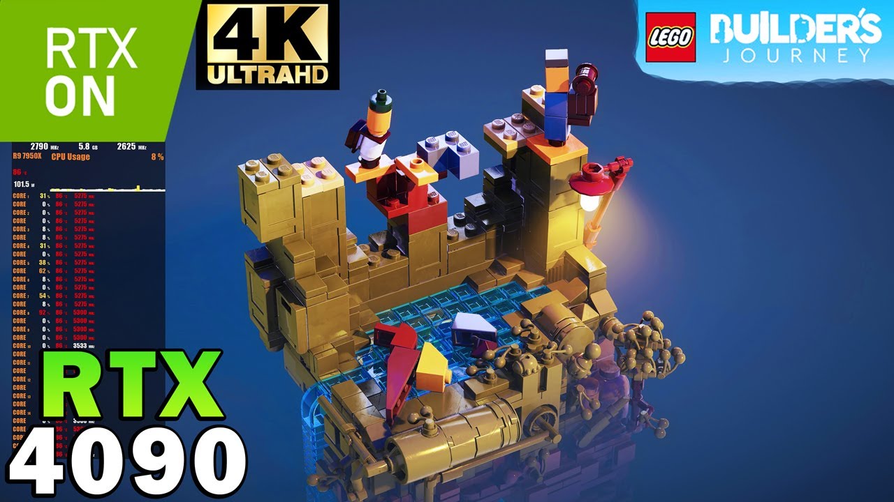 Lego Builder's Journey Ray Tracing 4K | RTX 4090 | Ryzen 9 7950X ...