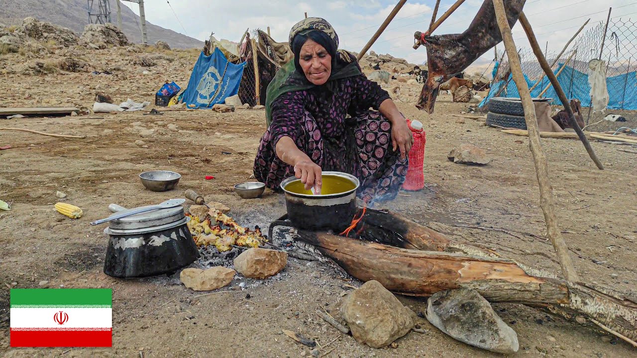 IRAN Village Cooking: Make clarified butter (GHEE) in The Old Way ...