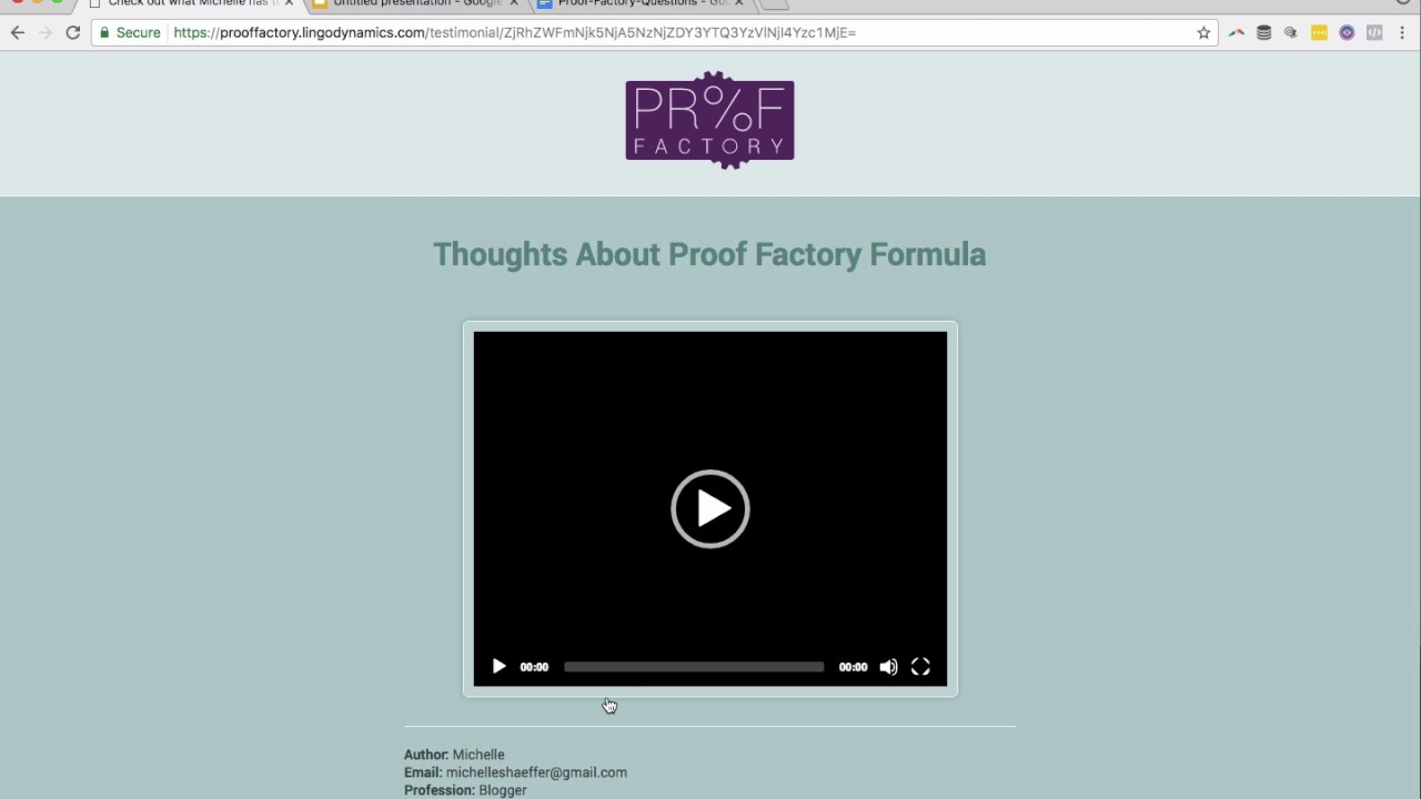 Proof Factory Tutorial: How to Share Your Video - YouTube