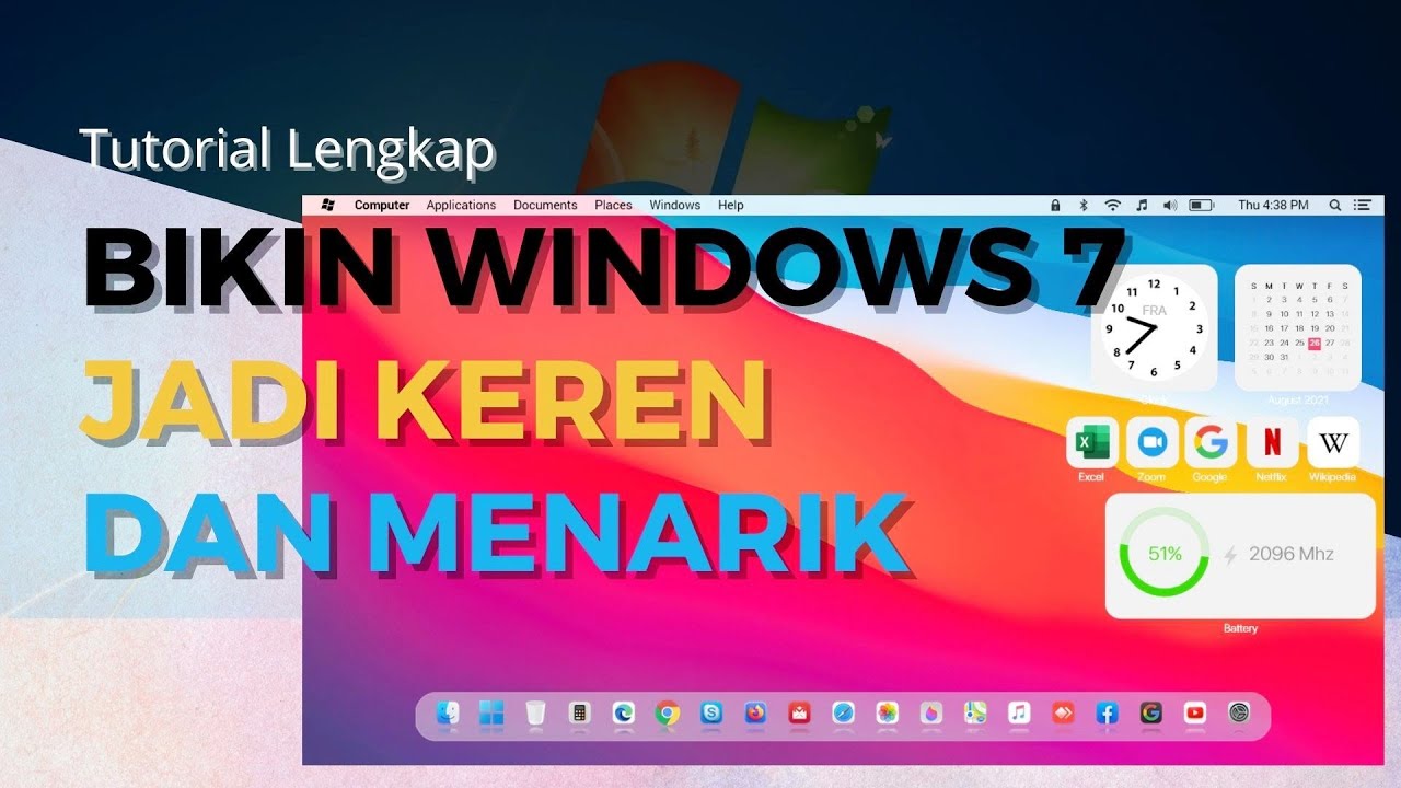 Cara membuat tampilan windows 7 menjadi keren, menarik dan aesthetic ...